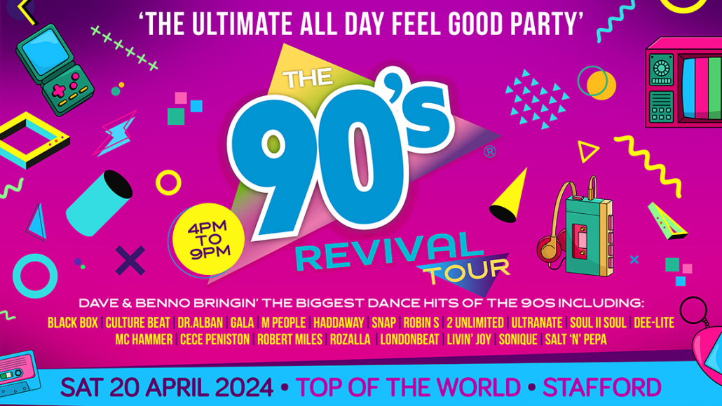 The 90’s Revival Tour comes to Stafford in 2024. - The 90s Revival